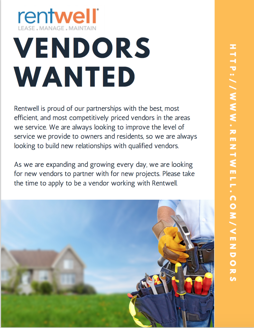 We're Looking for New Vendors!